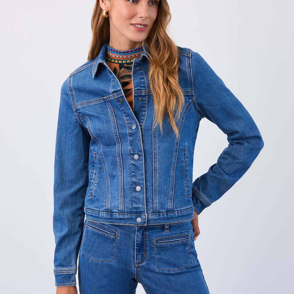 Basic Denim Jacket, Medium Wash – French Dressing Jeans Inc.