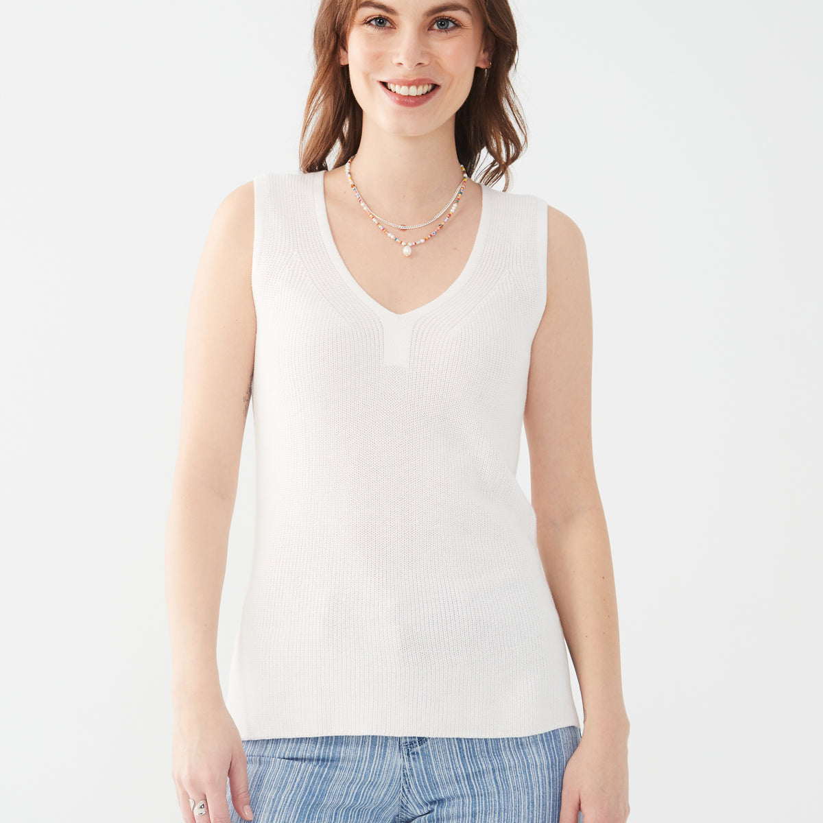 Textured Knit Tank Top – French Dressing Jeans Inc.