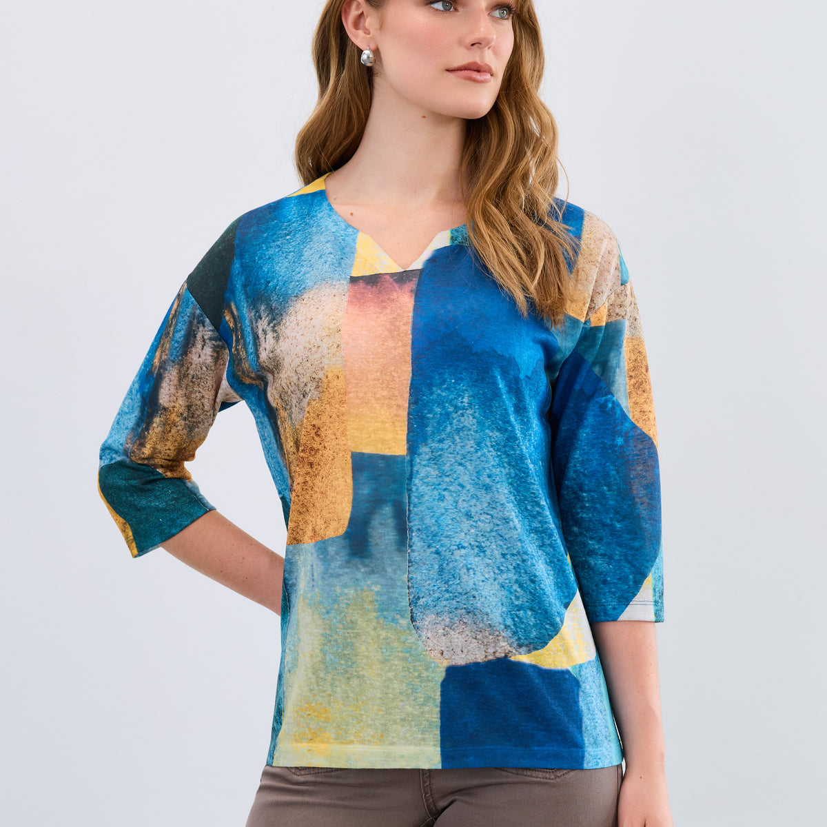 Drop Shoulder Notch-Neck Top, Brick Lane – French Dressing Jeans Inc.